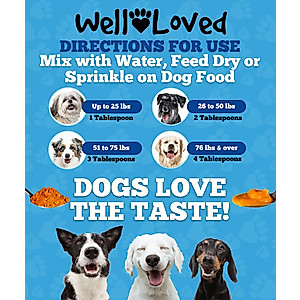 Well Loved Pumpkin for Dogs - Pumpkin Puree, Canned Pumpkin (Alternative), Fiber for Dogs, Probiotic Powder, Pumpkin Powder, Dog Diarrhea, Digestive Support, Perfect for Firm Poops and No Scoots, 6 oz