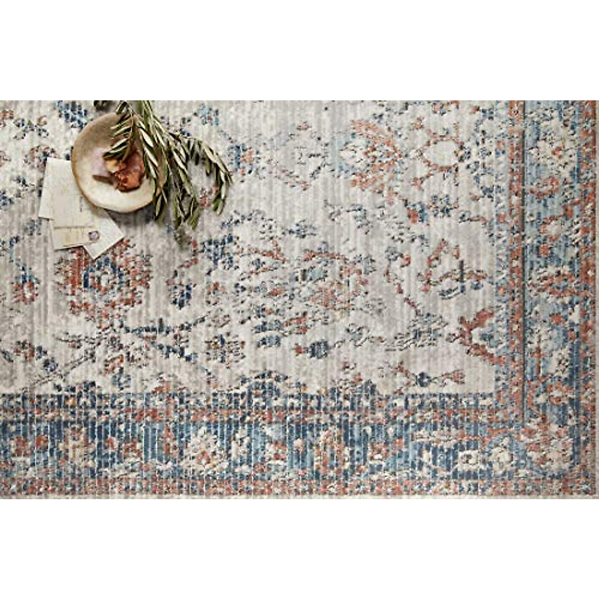 Loloi II Bianca Collection BIA-05 Dove/Multi, Contemporary 9'-9" x 13'-6" Area
