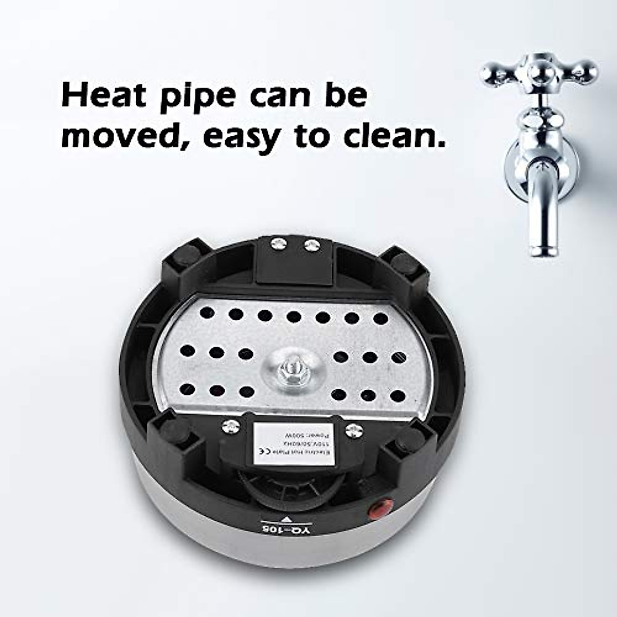 FAMKIT Electric Mini Stove Heat Fast Portable Hot Plate Multifunction Home Heater