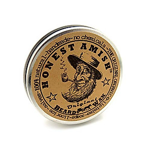 Honest Amish Original Beard Wax - All Natural and Organic- 2 ounce