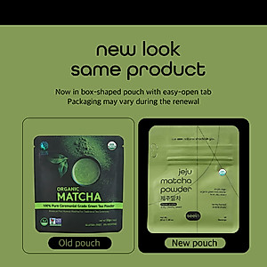 SEEIN Organic Matcha Green Tea Powder from Jeju Korea Premium First Harvest 1.06oz - USDA Certified