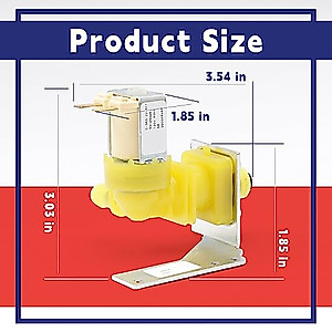 Upgrade 000008483 000009120 Freezer Water Inlet Valve, Compatible with Manitowoc Ice Machines, 000008487 IH9123 33129026 Water Inlet Valve, 120V 60Hz Inlet Valve kit