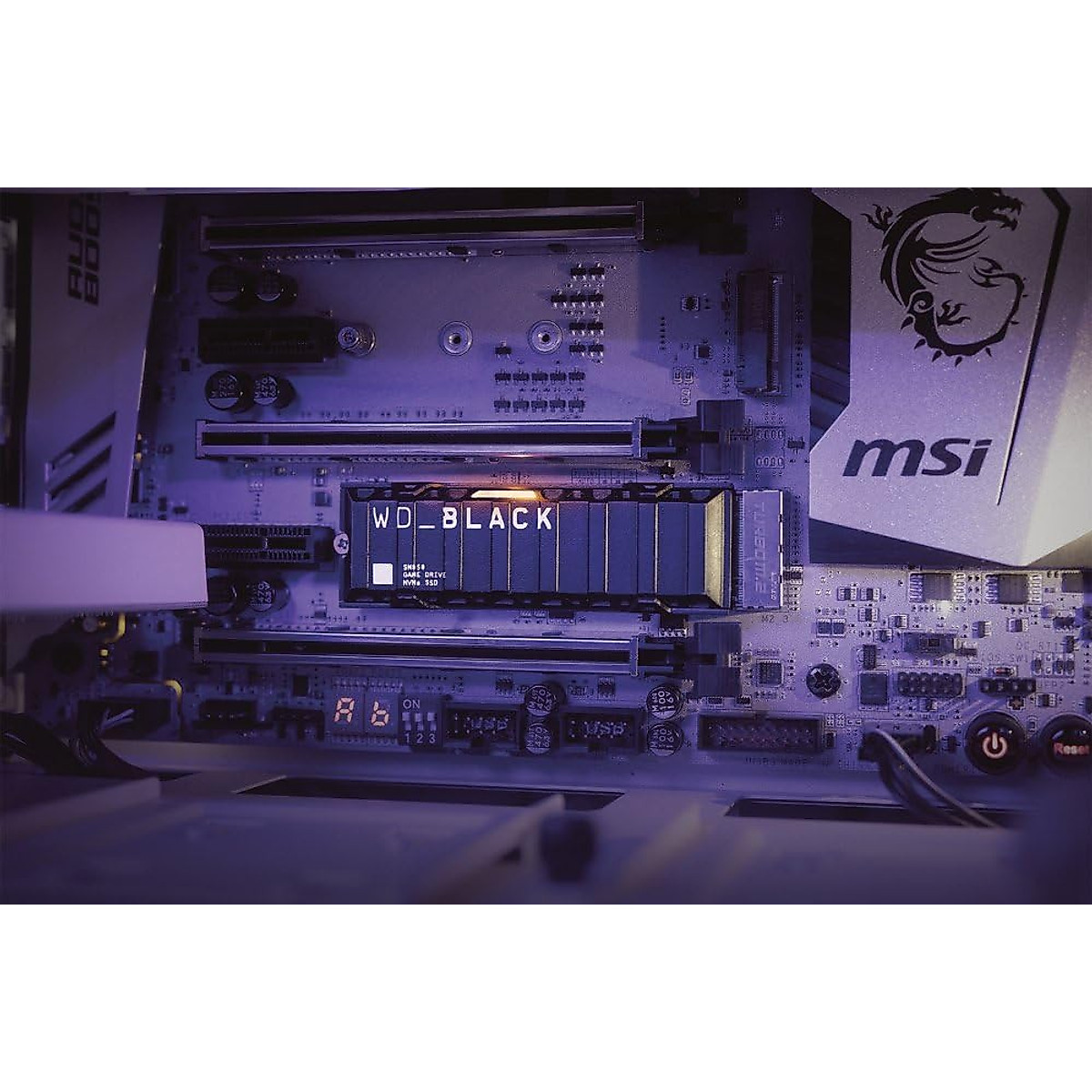 Western Digital WD Black SN850 1TB NVMe PCIe 4.0 M.2 Internal Gaming SSD with Heatsink