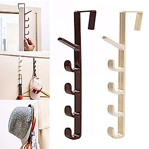 Door Wall Mounted Clothes Hanger Hook Garment Storage Holder Towel Rack