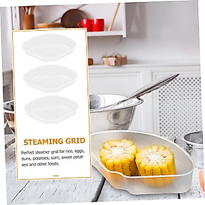 KJHBV 20pcs Compartment Steamer Mini Steamer Canning Accessories Sticky Rice Steamer Steaming Rack Stand Steamers and Baking Universal Steaming Rack Steamer Basket for Home Steamer Grid