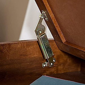 Lipper International Child's Chalkboard Desk and Chair, 2-Piece Set, Walnut Finish