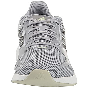 adidas Women's Runfalcon 2.0 Running Shoe, Halo Silver/Black/Linen Green, 8