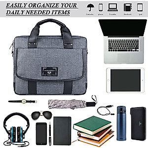 Laptop Messenger Shoulder Bag 15.6 Inch for HP Pavilion 15, Spectre x360 16, Envy 16, Elitebook, ProBook, for Work Travel Business Men Women