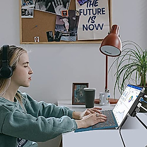 Surface Go/Go 2/Go 3 Hub, Surface Go Docking Station 5 in 1 USB C Surface Go 2 Dock Adapter with 1000M RJ45 Ethernet 4K HDMI 2 USB 3.0 Ports & 3.5mm Audio/Earphones Jack, NOT for Surface Laptop GO