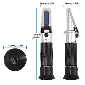 FVRYCA Milk Refractometer with ATC Milk Testing Equipment Easy to Test Milk Scale Range 0-20%