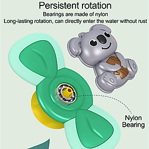 3PCS Suction Cup Spinner Toys for 1 2 Year Old Boys Girls|Spin Sucker Spinning Top Spinner Toy Bath Toys 12-18 Months|First Birthday Baby Gifts for 1 Year Old Girls|Sensory Toys for Toddlers 1-3