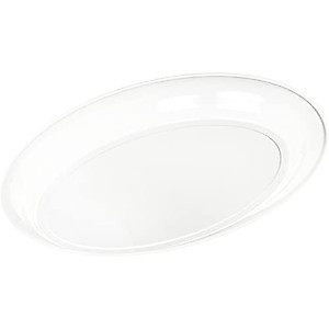 Carlisle FoodService Products Displayware Plastic Catering Platter 21" x 15" White