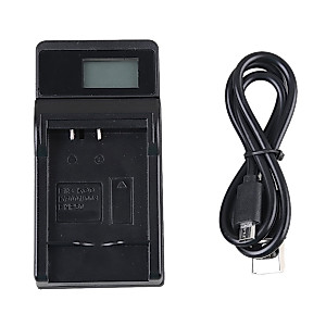 LCD Micro USB Battery Charger for Canon PowerShot SX620 HS, SX720 HS, SX730 HS Digital Camera