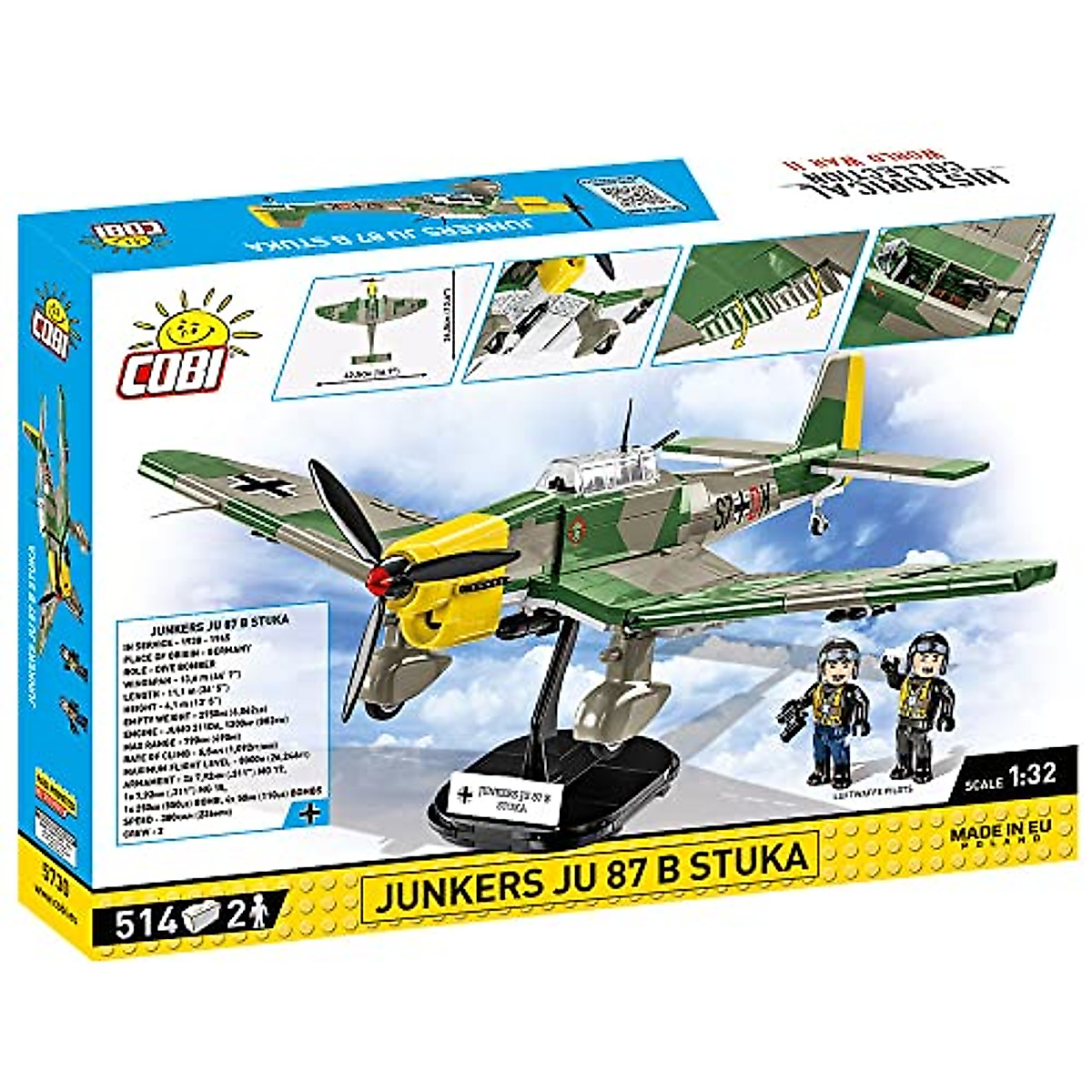 COBI Toys Historical Collection War War II Junkers Ju 87 B Knock Plane