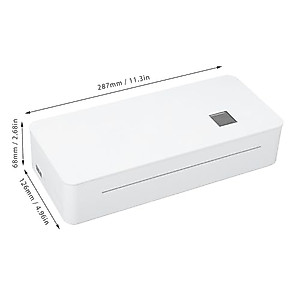 Fockety Inkless Portable Printer, A4 Thermal Inkless Printer Portable Thermal Printer Borderless Photo Printing Inkless Mobile Printer for Travel Home Office Car