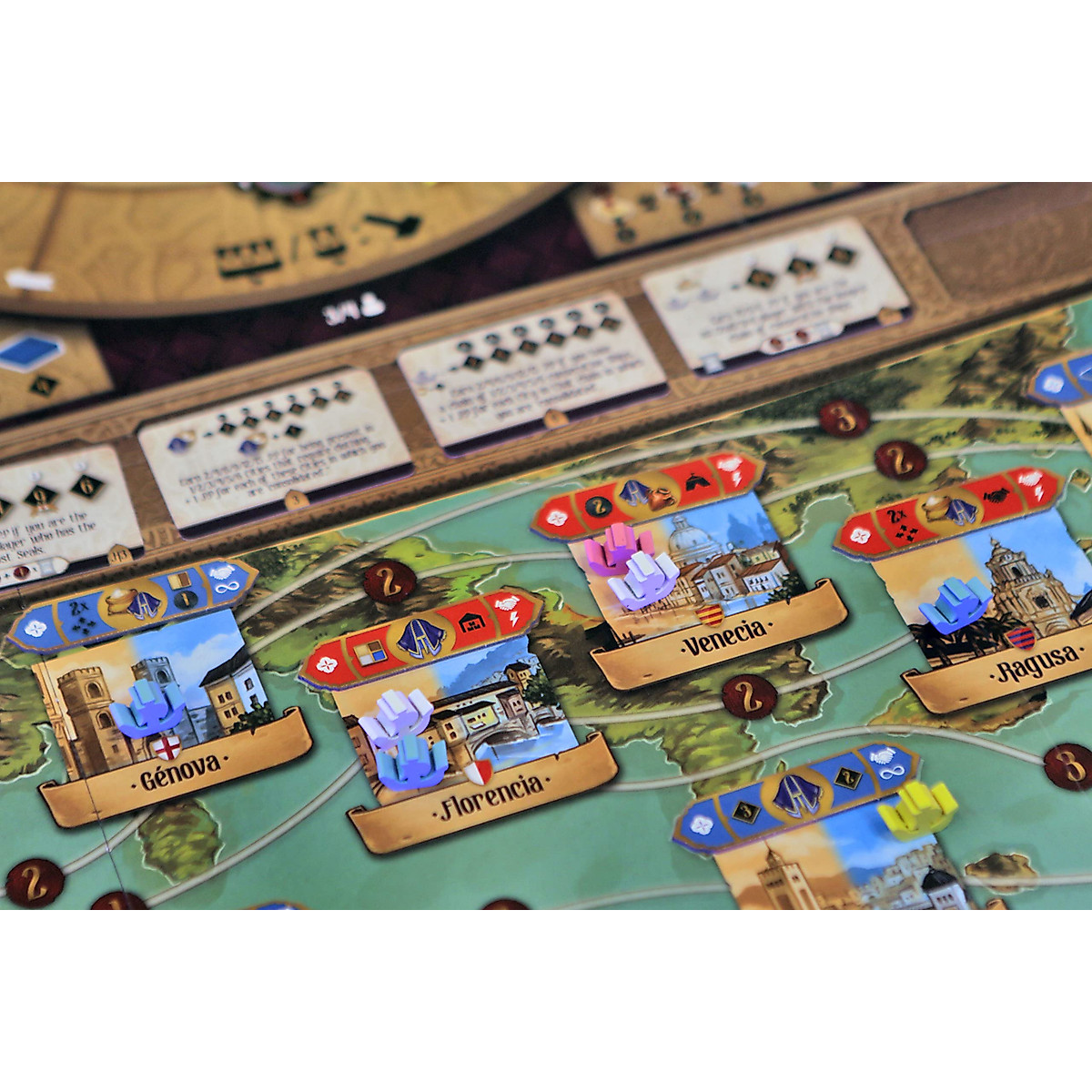 Sabika Board Game - Trade Route Building Strategy Game, Medieval Construction Game, Family Game for Kids and Adults, Ages 14+, 1-4 Players, 60-120 Minute Playtime, Made by Ludonova