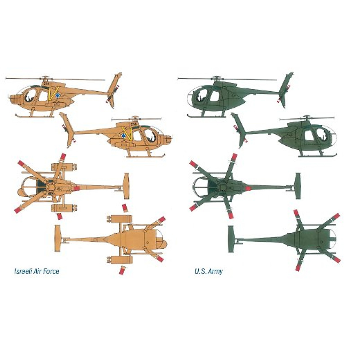Italeri Models Ah-6 Night Fox Model Kit
