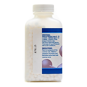Cystic Acne and Acne Scar Treatment, Cold Medicine, Natural Relief of Discharge Related Symptoms, Hyland's #7 Kali Sulphate 6X, 500 Count