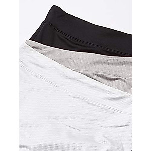 Warner's womens Blissful Benefits Breathable Moisture-wicking Microfiber Brief Rs4963w Underwear, Black/White/Platinum, Large US