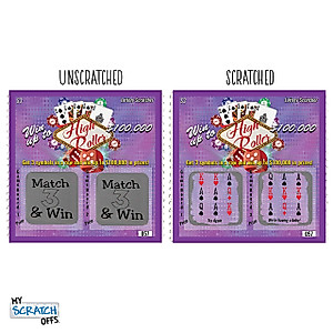 My Scratch Offs 5 Cards Adult Scratch Off Lotto Fake High Roller Lottery Tickets for Pregnancy Announcement