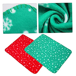 minkissy 4 Pcs Pet Mat Pet Blanket Pet Pad Pet Cushion Cat Bed Cushion Washable Pet Bed Dog Crate Mat Pet Sleeping Mat Dog Blanket Mat Christmas Dog Pad Dog Mat Cat Mat Sleeping Pad Cloth