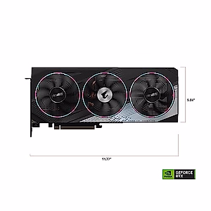 GIGABYTE AORUS GeForce RTX 4060 Elite 8G Graphics Card, 3X WINDFORCE Fans, 8GB 128-bit GDDR6, GV-N4060AORUS E-8GD Video Card