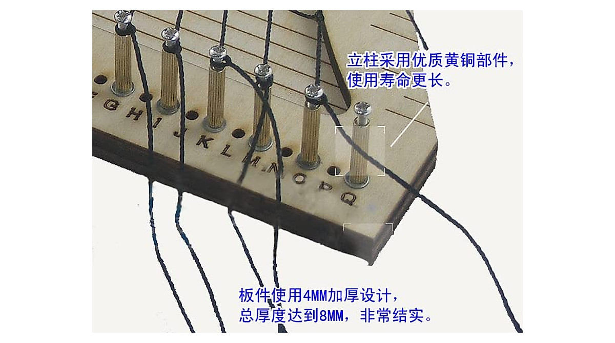 GAWEGM Wooden Ship Model Tools - Rope Ladder Weaver Kit for Sailing Ships