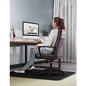 Office Chair Mat for Carpet, Hardwood and Tile Floor, 1/5" Thick Desk Chair Mat, 35" x 45" Anti-Slip Carpet Chair Mats for r Low/Medium Pile Carpets