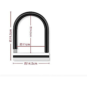 VIGAT Bicycle Lock U-Shaped Lock Anti-Theft Lock Crescent Lock Core, Anti-Hydraulic Shear, Suitable for Motorcycle/Bike
