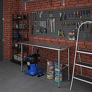 24" x 60" Open Base Stainless Steel Work Table | Residential & Commercial | Food Prep | Heavy Duty Utility Work Station | NSF