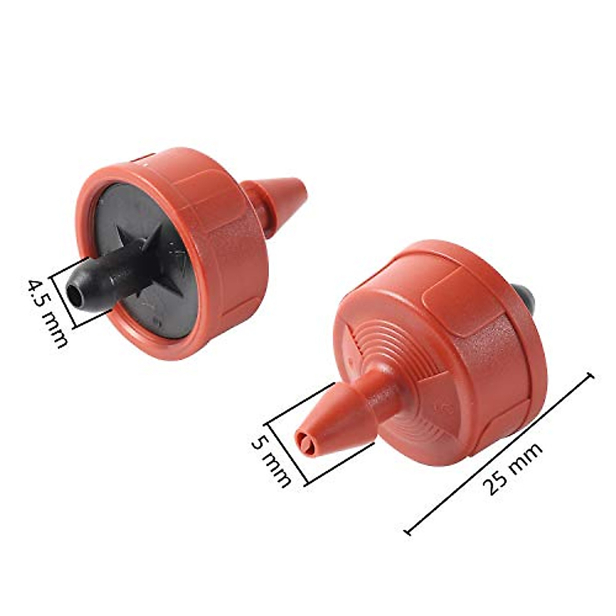 MANHONG Irrigation Dripper 2L 4L 8L Pressure Compensate Emitter Automatic Pressure Compensation Regulator Garden Irrigation Steady Flow Dripper 10 Pcs (Color : 8L/H)