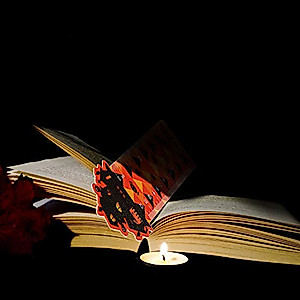 45 Pieces Halloween Bookmark Rulers, Ruler Markers with Halloween Themed Prints for Classroom Rewards and Trick or Treat Prizes Halloween Party Decorations (5 Designs)