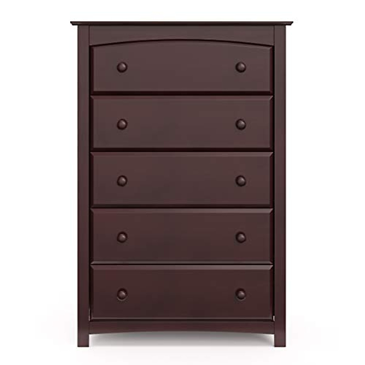 Storkcraft Kenton 5 Drawer Dresser (Espresso) – Dresser for Kids Bedroom, Nursery Dresser Organizer, Chest of Drawers for Bedroom with 5 Drawers, Universal Design for Children’s Bedroom