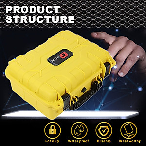 G-PLUS VR Carrying Case VR Outdoor Portable Protector Glasses Storage Box(Yellow)