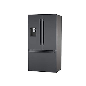 BOSCH 500 Series 36" Black Stainless Steel Counter-Depth 3-Door Refrigerator - B36CD50SNB