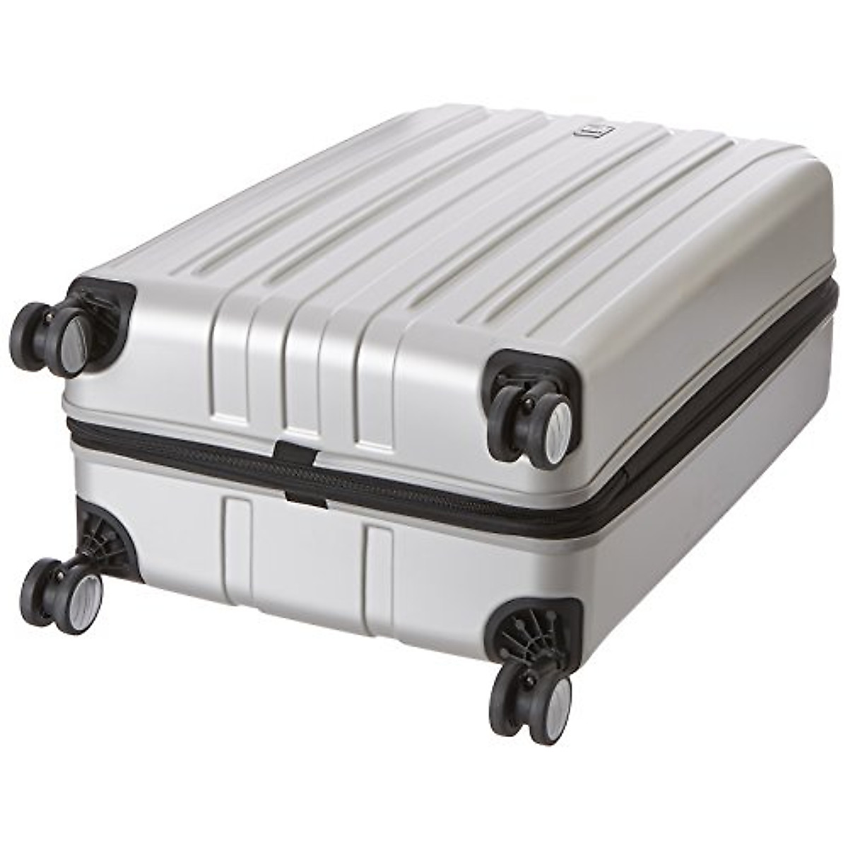DELSEY Paris Titanium Hardside Expandable Luggage with Spinner Wheels, Silver, Checked-Large 29 Inch,207183011