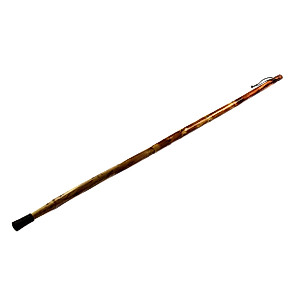SE 3 Piece 55" Detachable Wood Walking/Hiking Stick - Asian Bianbai with Metal Tip, Reinforced Rubber Tip, and Water-Resistant Travel Pouch - Portable and Durable for Outdoor Adventures
