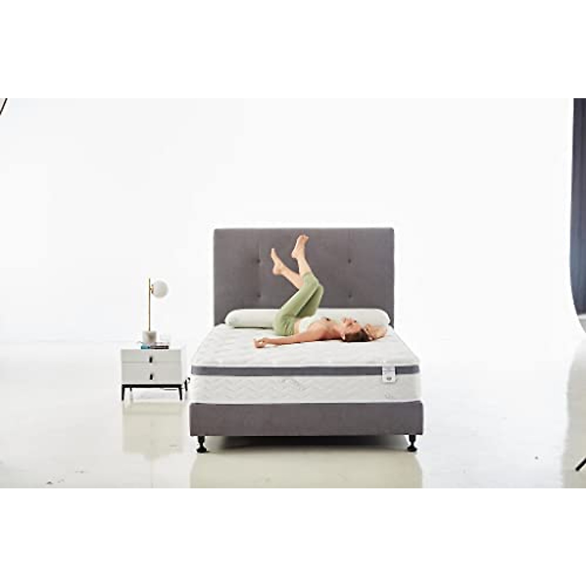 Full Size Mattress - 10 Inch Cool Memory Foam & Spring Hybrid Mattress with Breathable Cover - Comfort Plush Euro Pillow Top - Rolled in a Box - Oliver & Smith