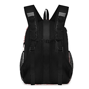 School Backpack Japanese Cherry Tree Blossom Bookbag Schoolbag for School Travel