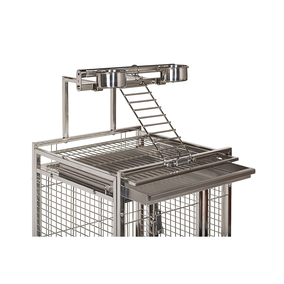Prevue Pet Products Small Stainless Steel Playtop Bird Cage