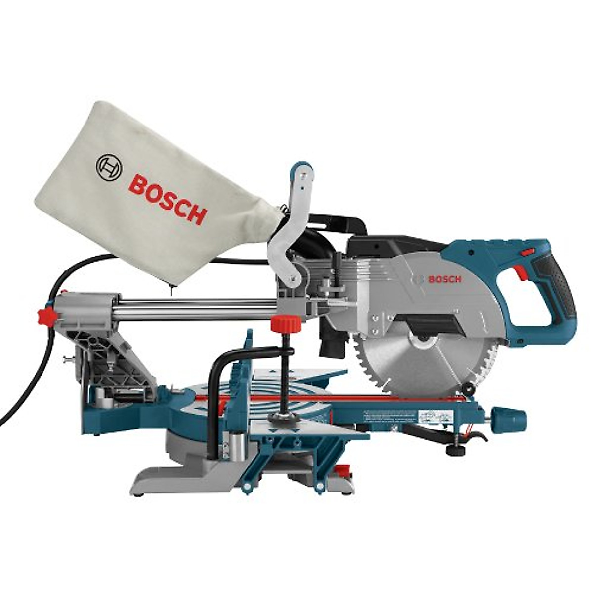 BOSCH CM8S 8-1/2 Inch Single Bevel Sliding Compound Miter Saw, Blue