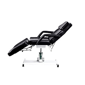 Beautymega Black All Purpose Professional Massage Beauty Bed Salon Tattoo Chair Hydraulic Pump Esthetician Bed Adjustable Beauty Barber Spa Beauty Equipment