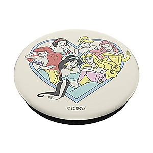 Disney Princess Vintage Princess Group Heart PopSockets Swappable PopGrip
