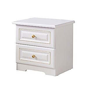 HIGOH Bedside Table Simple Bedroom Cabinet Small Storage Bedside Table Space Saving Bedside Table Home Furniture