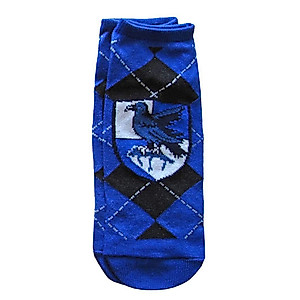 Hyp Harry Potter House Crests Argyle Pattern Juniors/Womens 5 Pack Ankle Socks