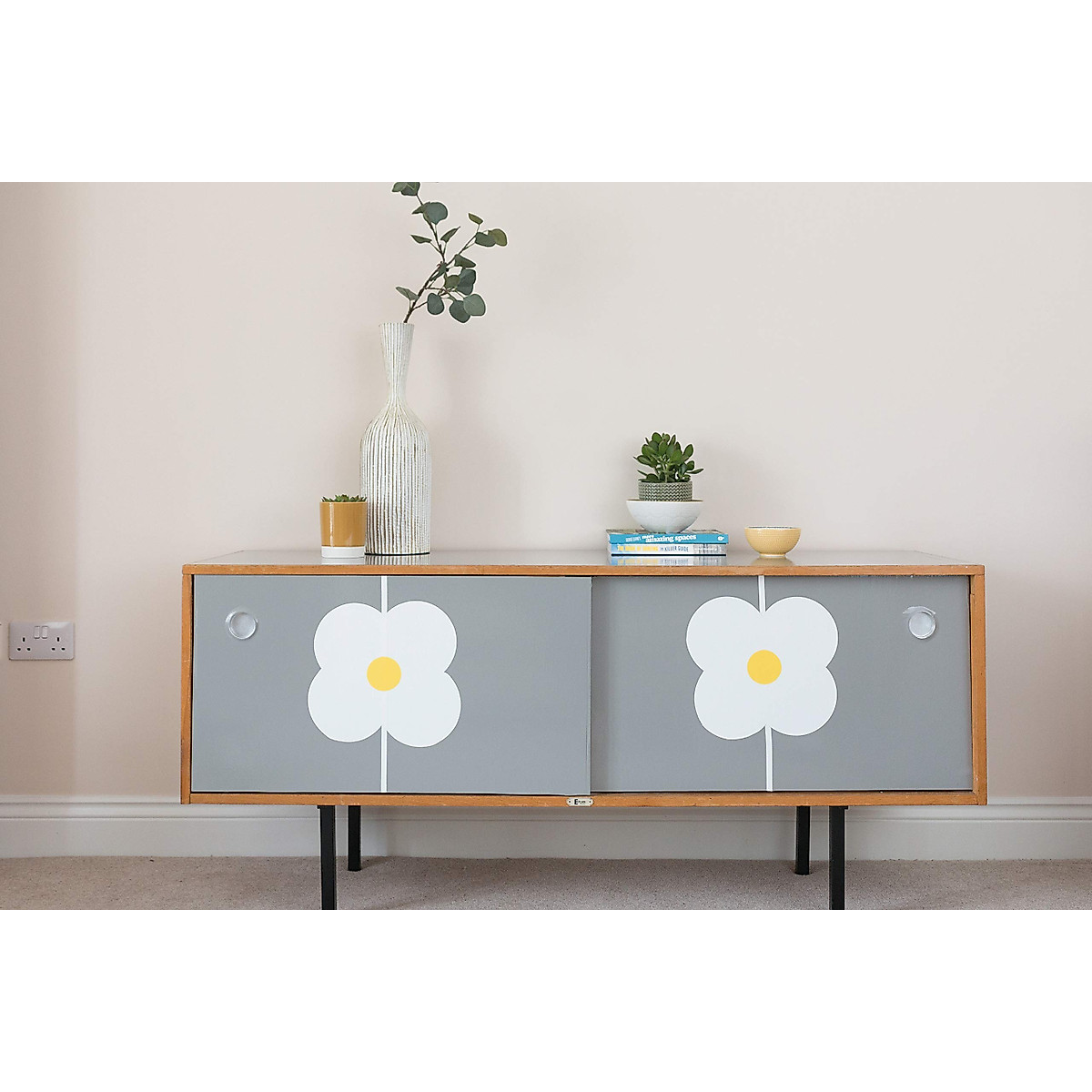 d-c-fix Wallpaper Self Adhesive Peel and Stick Waterproof Contact Paper for Kitchen and Bath Countertops Cabinets and DIY, Grey Glossy, 26,5" x 78,7"