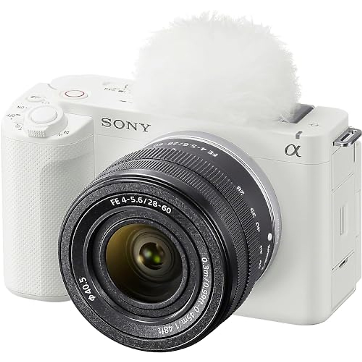 Sony Alpha ZV-E1 Full-Frame Interchangeable Lens Mirrorless Vlog Camera with 28-60mm Lens - White Body