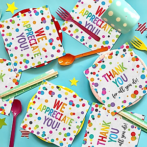 Appreciation Decorations,40pcs Thank You Napkins We Appreciate You Napkins Employee Appreciation Decor for Volunteer Appreciation Teacher Doctor Graduation Appreciation Party Decor