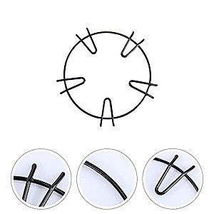 SOLUSTRE 6 Pcs Milk pan stand gas stove pan support gas ring trivet pot stovetop grate rack stove top hob replacement grill grates Kitchen Accessories bracket ring Gas stoves enamel