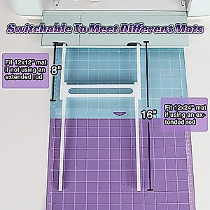 Longer Extension Tray Compatible with Cricut Explore 3 and Explore Air 2, 16'' Extended Version Tray Extender Accessories and Supplies for 12x24 or 12x12 Cutting Mat Support (Only for Explore Series)